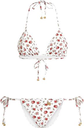 Dolce & Gabbana Floral-print Tie Bikini