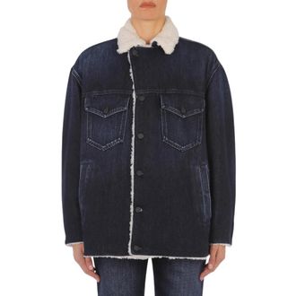 Dondup Oversized Denimjacke - - Jackets - Damen - Blau - M