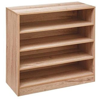5five Simply Smart 5five Simply Smart - Chaussures de rangement en bois naturel pour 12 paires - Organisateur de chaussures &eacute;l&eacute;gant x13, finition effet bois naturel