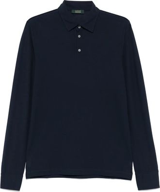 Zanone polo en coton - Bleu