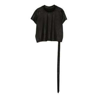 Rick Owens Cropped T-Shirt - - Tops - Damen - Schwarzk - M