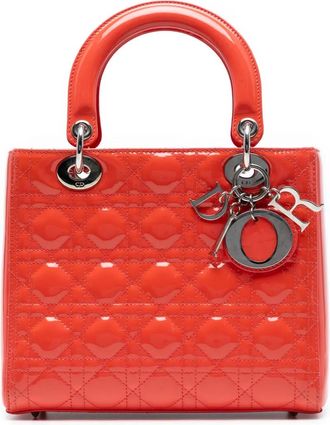 Dior sac cabas Cannage Lady Dior m&eacute;dium (2012) - Orange