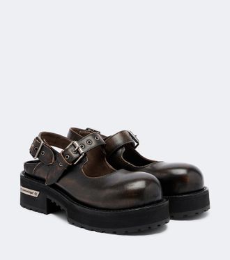 Balenciaga Ballerines Mary Janes Venom en cuir