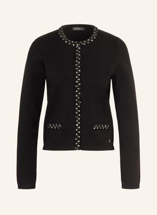 Guess Strickjacke Mit Schmucksteinen Und Schmuckperlen schwarz