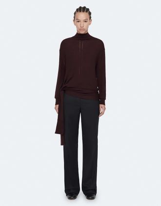 AllSaints pull Tilley marron bordeaux