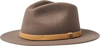 Brixton Chapeau Fedora Messer Feutre Laine Marron Desert 58 cm