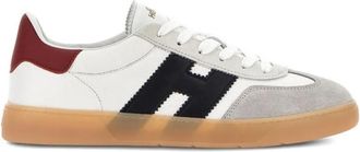 Hogan Low-Top Sneaker - Low-Top Sneakers With Suede Overlays - Gr. 10 - in Wei&szlig; - f&uuml;r Damen