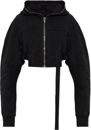 Rick Owens SweaT-shirt z kapturem Collage Gimp - Femme - Sweatshirts et sweats &agrave; capuche - Noir - Taille: 40 FR