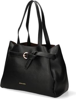 Pierre Cardin Sac &agrave; bandouli&egrave;re femme Polyur&eacute;thane Polyur&eacute;thane 33x24x15 cm 23615-MS166, Noir, Taille unique