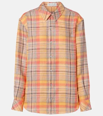 God's True Cashmere Hemd Twilight aus Leinen mit Mondstein