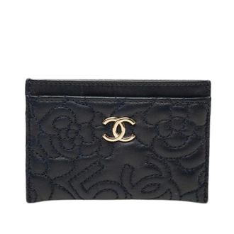 Chanel Porte-cartes vintage doccasion - Femme - Pre-owned - Bleu - Taille: ONE Size