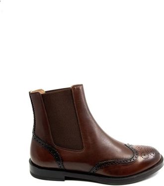 Fratelli Rossetti Femme, Chaussures, Brun, Taille: 35 EU Bout Golf Fleuri Ankle Boot