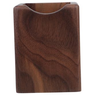 Angoily Holz Stiftehalter Schreibtisch Organizer aus Schwarzem Walnussholz Multifunktionale Aufbewahrungsbox f&uuml;r Stifte Kosmetik und Stabil und Leicht f&uuml;r B&uuml;r