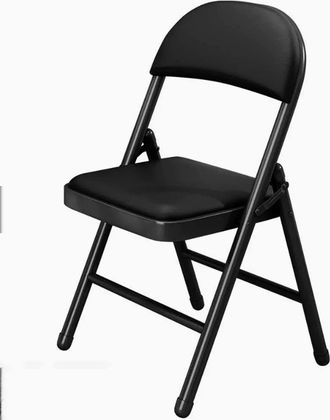 Generic Tragbarer Klapphocker f&uuml;r Erwachsene - Stapelbarer Stahlrahmen Stuhl f&uuml;r Home Office Hochzeit Party - kompaktes wei&szlig;es Design f&uuml;r den Innen- und Au&szlig;en