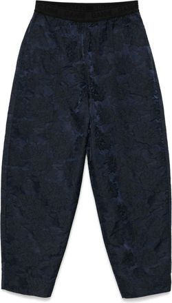Ganni Hose aus botanischem Jacquard - Blau
