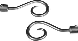 Liedeco Endstück für Gardinenstangen Apoll Landhaus, ø 16 mm, 2 Stk chrom matt