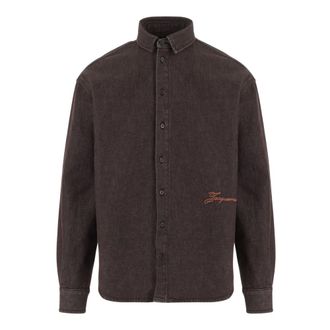 Jacquemus Chemise Simon de-N&icirc;mes - Homme - Chemises - Brun - Taille: M