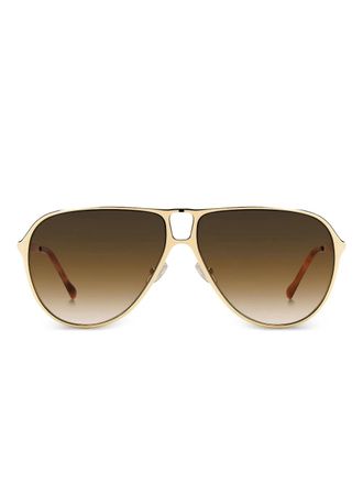 Isabel Marant lunettes de soleil &agrave; monture pilote - Or