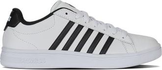 K-Swiss Baskets Court Tieak II pour Homme, Blanches, Taille 49 UE, Blanc., 49 EU