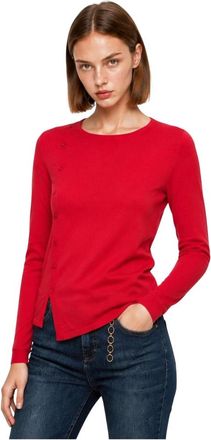 Kocca Femme, Pulls, Rouge, Taille: 42 FR Pull &agrave; manches longues et boutons asym&eacute;triques