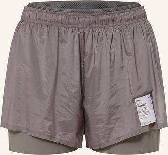 SATISFY Satisfy 2-In-1-Laufshorts Techsilk grau