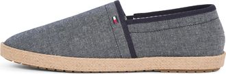 Tommy Hilfiger Herren Chambray Fm0fm05391 Espadrilles, Blue Desert Sky, 45 EU