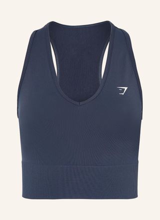 Gymshark Gymshark Cropped-Top Everyday Seamless blau
