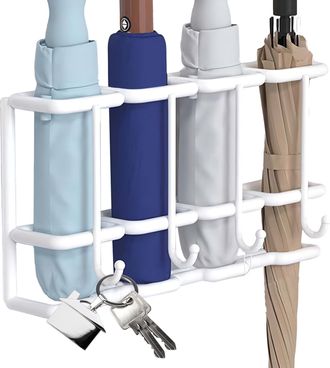 Generic Regenschirm-Organizer für Wand, Regenschirmhalter für Eingangsbereich | Wandmontage des Schirmständers mit 4 Slots, Dekoration des Hauses, Haushaltsbe