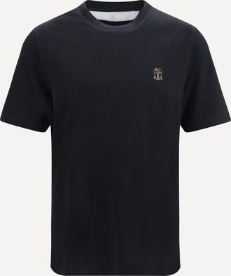 Brunello Cucinelli Logoed T-shirt Male XXL