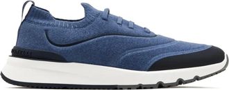 Brunello Cucinelli Homme, Chaussures, Bleu, Taille: 42 EU Knit Baskets
