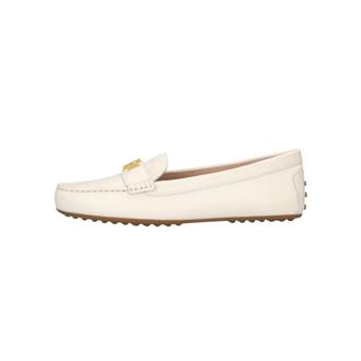 Ralph Lauren Femme, Chaussures, Blanc, Taille: 40 EU Barnsbury Flats Driver