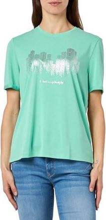 Only Onlfree Life Reg S/S City Top Box JRS T-Shirt, Vert, M Femme