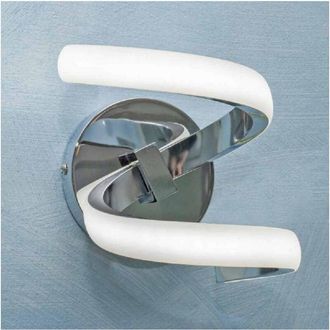 Trade Shop Trade Shop Traesio - Trade Shop - stilisierte wandlampe 9 w spiral silber drei lichtfarben E58-A3C