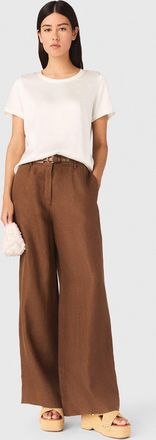 Maje Kurz&auml;rmeliges Top Aus Seide - Wei&szlig; - Maje