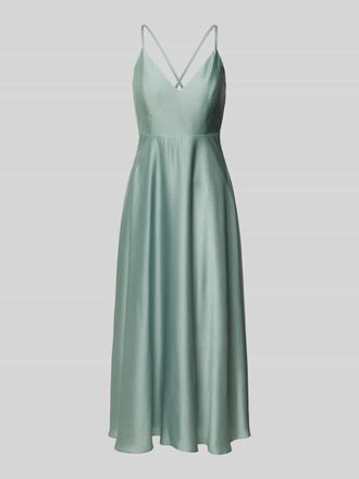 Jake*s Knielanges Cocktailkleid mit V-Ausschnitt