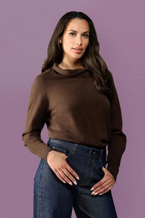 Mart Visser Cherbroug Pullover Dunkelbraun