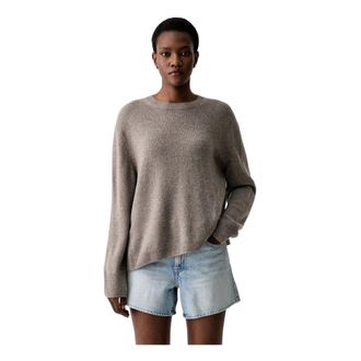 Marc O'Polo Pull en maille &agrave; col rond - Femme - Pulls - Beige - Taille: 42 FR