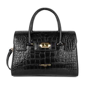 Lancaster Klapphandtasche mit Metallverschluss - - Bags - Damen - Schwarzk - ONE SIZE