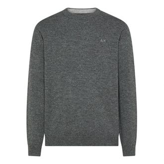 Sun 68 Rundhals-Strickpullover - - Knitwear - Herren - Grau - 2XL