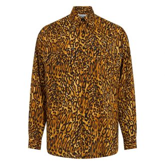 Moschino Leopardenmuster Langarmshirt - - Shirts - Herren - Mehrfarbig - L