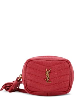 Saint Laurent Lou Camera Bag Matelasse Chevron Leather Baby crossbody bag - Rouge