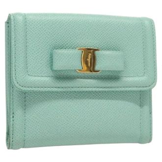 Ferragamo Pre-owned Cuir petite-maroquinerie - Femme - Pre-owned - Bleu - Taille: ONE Size