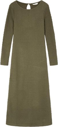 Springfield Damen 3.Gym.a. Vestido Midi Estructura Lässiges Kleid, Khaki CRIS, Medium