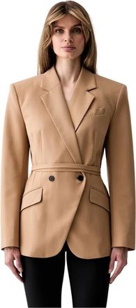 Karl Lagerfeld Femme, Vestes, Brun, Taille: 38 FR Blazer Double-Bouton