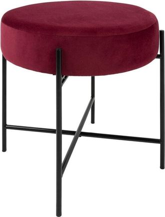 Atmosphera Atmosphera - Tabouret en velours arty, ø 47 cm