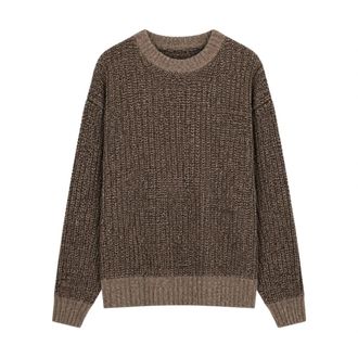 Song for the Mute Oversized Pullover - - Knitwear - Herren - Braun - S