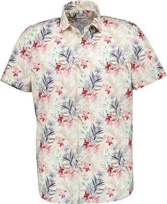 Olymp Herren Hemden beige geblümt