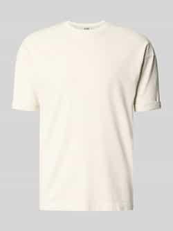 Drykorn T-Shirt mit &Auml;rmelaufschlag und Rundhalsausschnitt