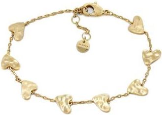 Skagen bracelet pour femme en acier inoxydable et laiton semi-précieux avec fermoir mousqueton