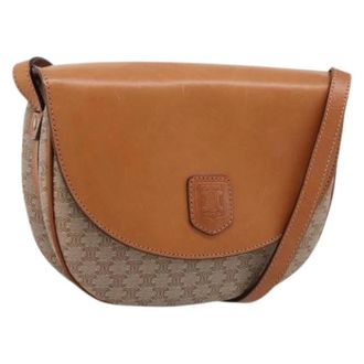 Celine Sac bandouli&egrave;re vintage doccasion - Femme - Pre-owned - Beige - Taille: ONE Size